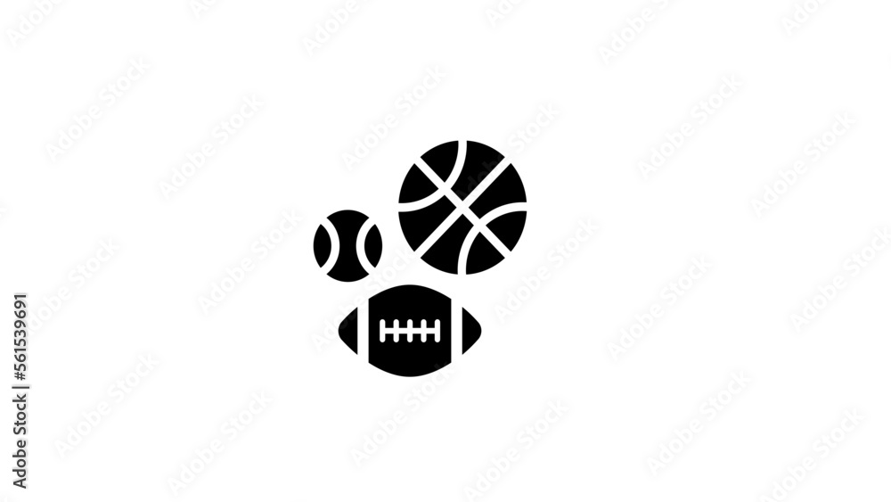 illustration, soccer, vector, sport, tennis, football, basketball, ball ...