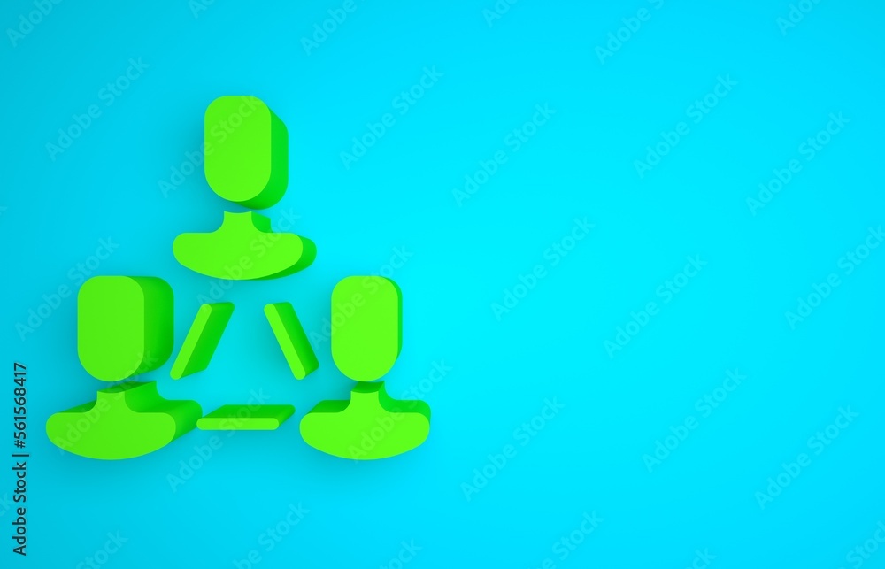 Green Business hierarchy organogram chart infographics icon isolated on ...