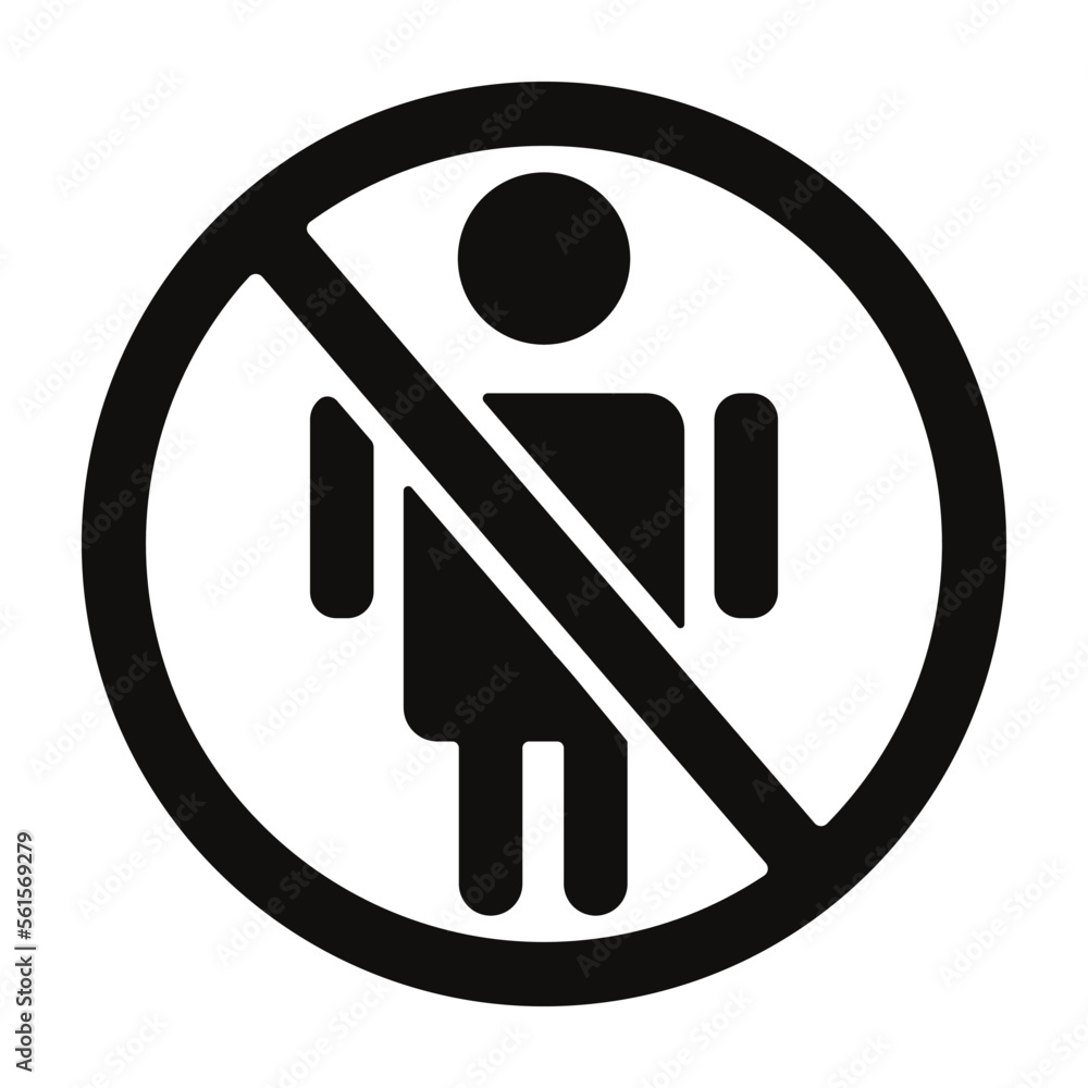 Do not enter sign (no entry sign, not allowed) Stock Vector | Adobe Stock