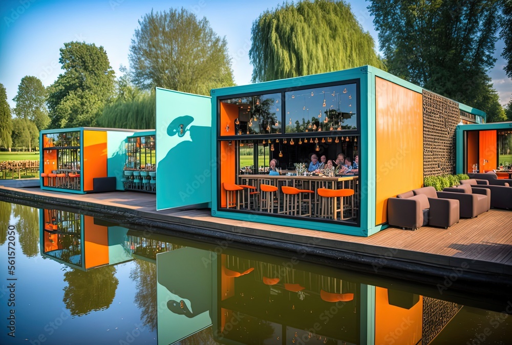 container sustainability and recycle , container box remake as ...