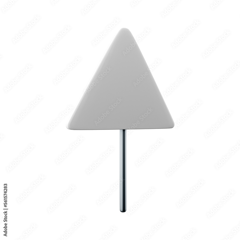 3d render Staggered junction sign icon. 3d render Staggered junction ...