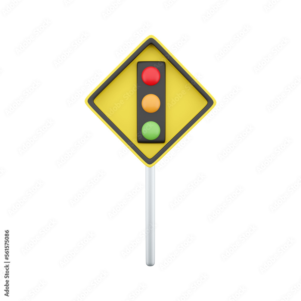 Stop Light Ahead Sign