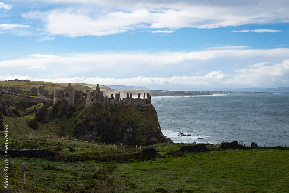 Dunluce Castle ruined medieval castle in Northern Ireland, seat of Clan ...