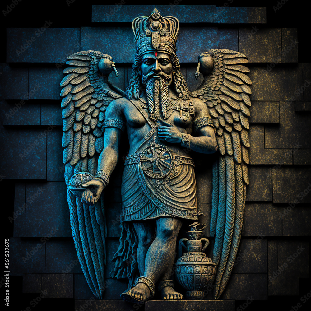 Ancient Sumerian mythology. Utu,ancient Sumerian mythological god ...