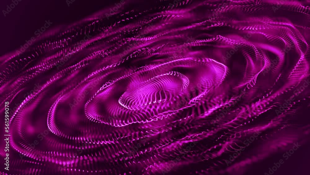 Abstract background with dynamic wave. Sound wave visualization. Big ...