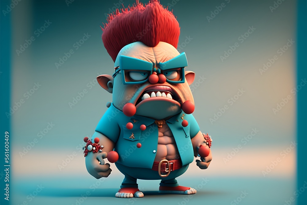 Cartoon characters, Graphics, Design, Illustration, 3D, Concept Stock ...