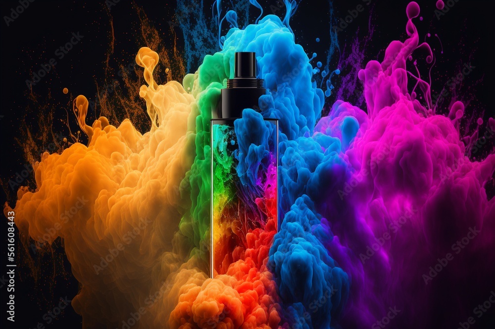 Abstract Colorful Vape Wallpaper. Colorful Background. Created by ...