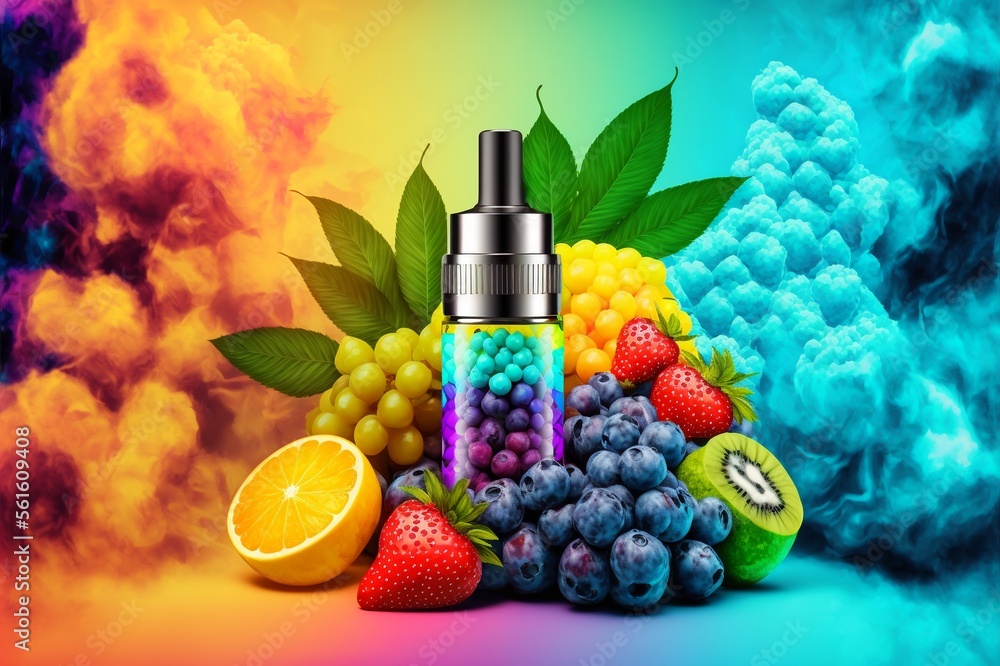 Abstract Colorful Vape Wallpaper. Colorful Background. Created by ...