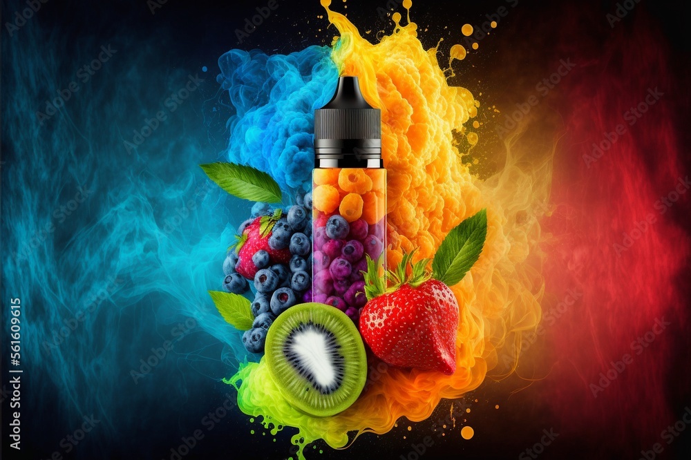 Abstract Colorful Vape Wallpaper. Colorful Background. Created by ...