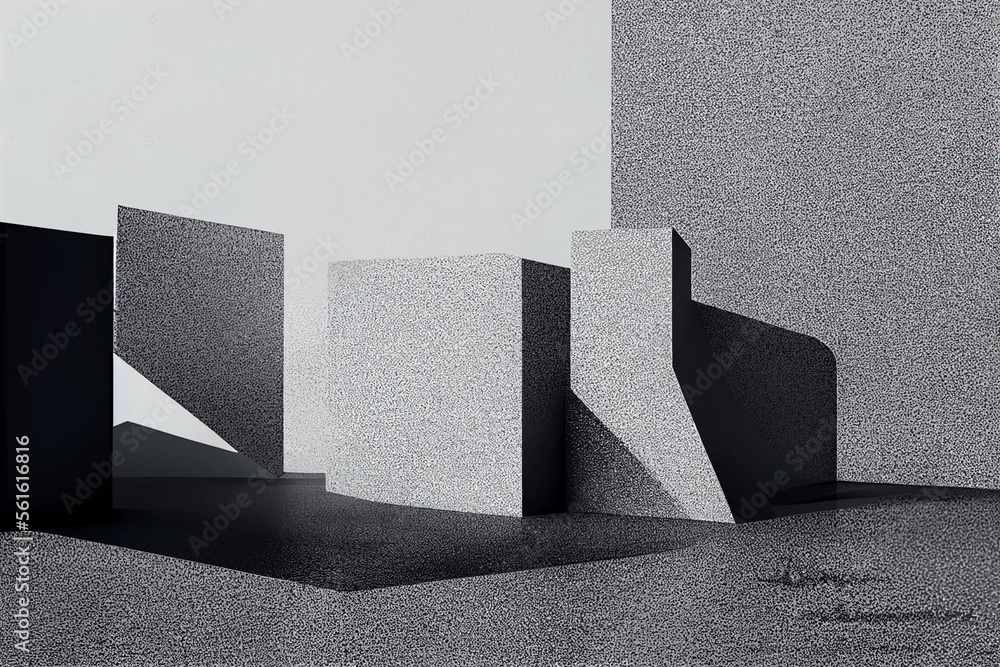 Abstract silver gradient background light and shadow shape design Stock ...