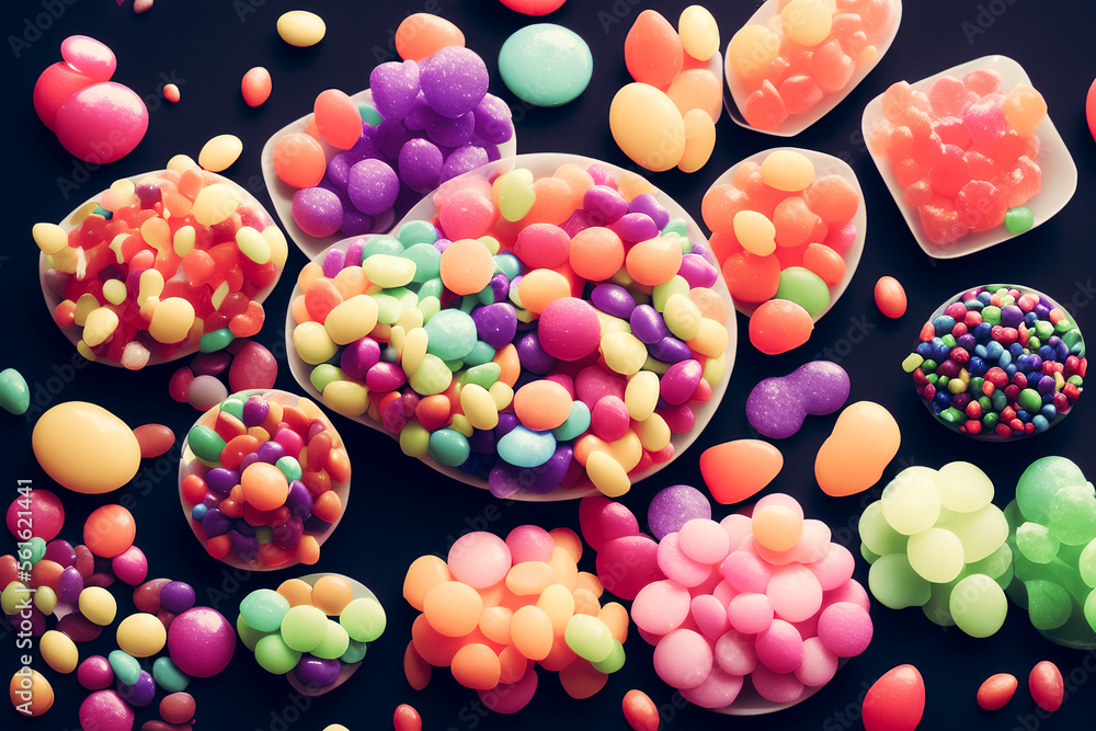 The seamless texture of candy land creates a mouthwatering and ...