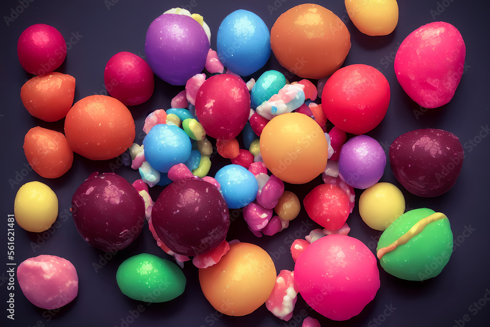 The seamless texture of candy land creates a mouthwatering and ...