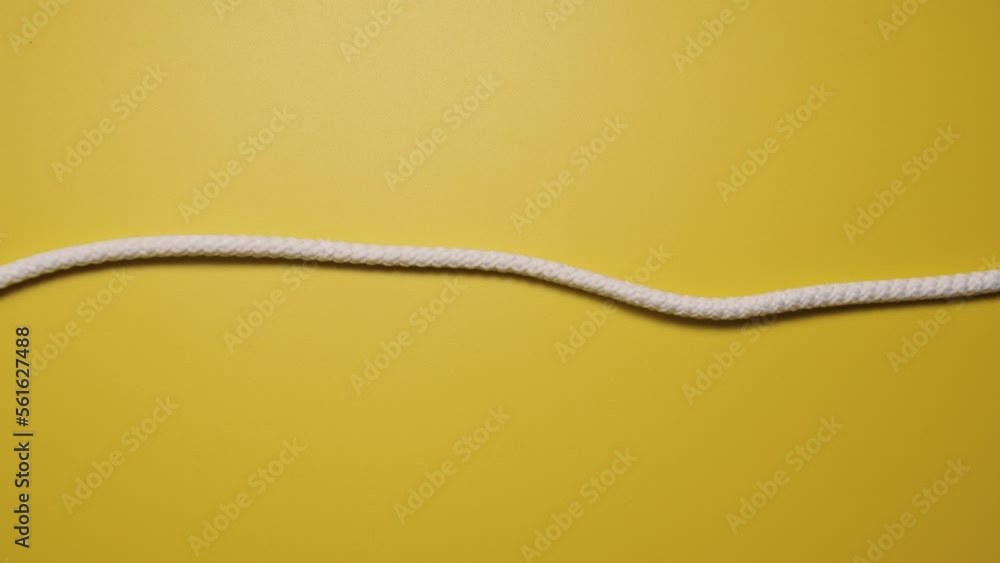 Pulse and vibration. Stop motion animation made of white lace on a ...