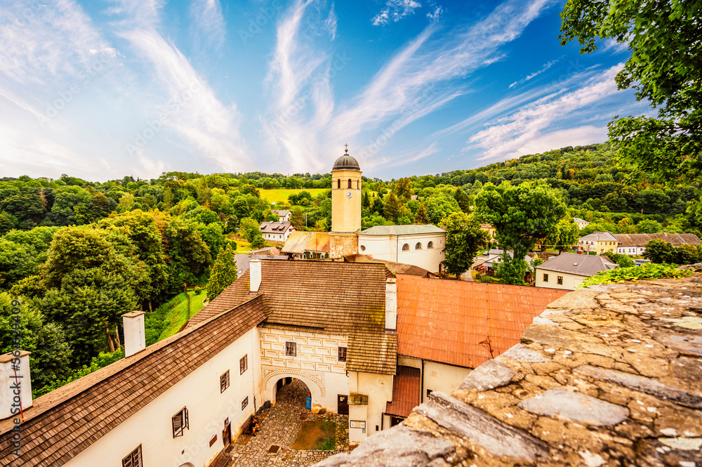 Castle Sovinec, Eulenburg, robust medieval fortress, one of the largest ...