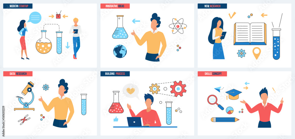 Innovative idea of modern science startup, process of skill development ...