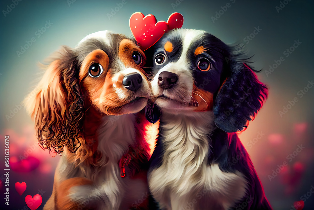 Two Dogs In Love
