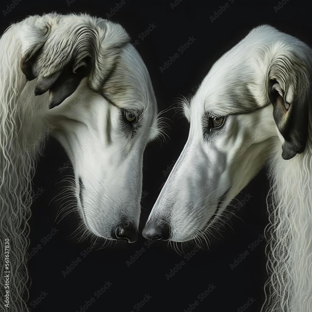 Borzoi dog portrait, long nose dog, let me do it for you meme, long dog ...
