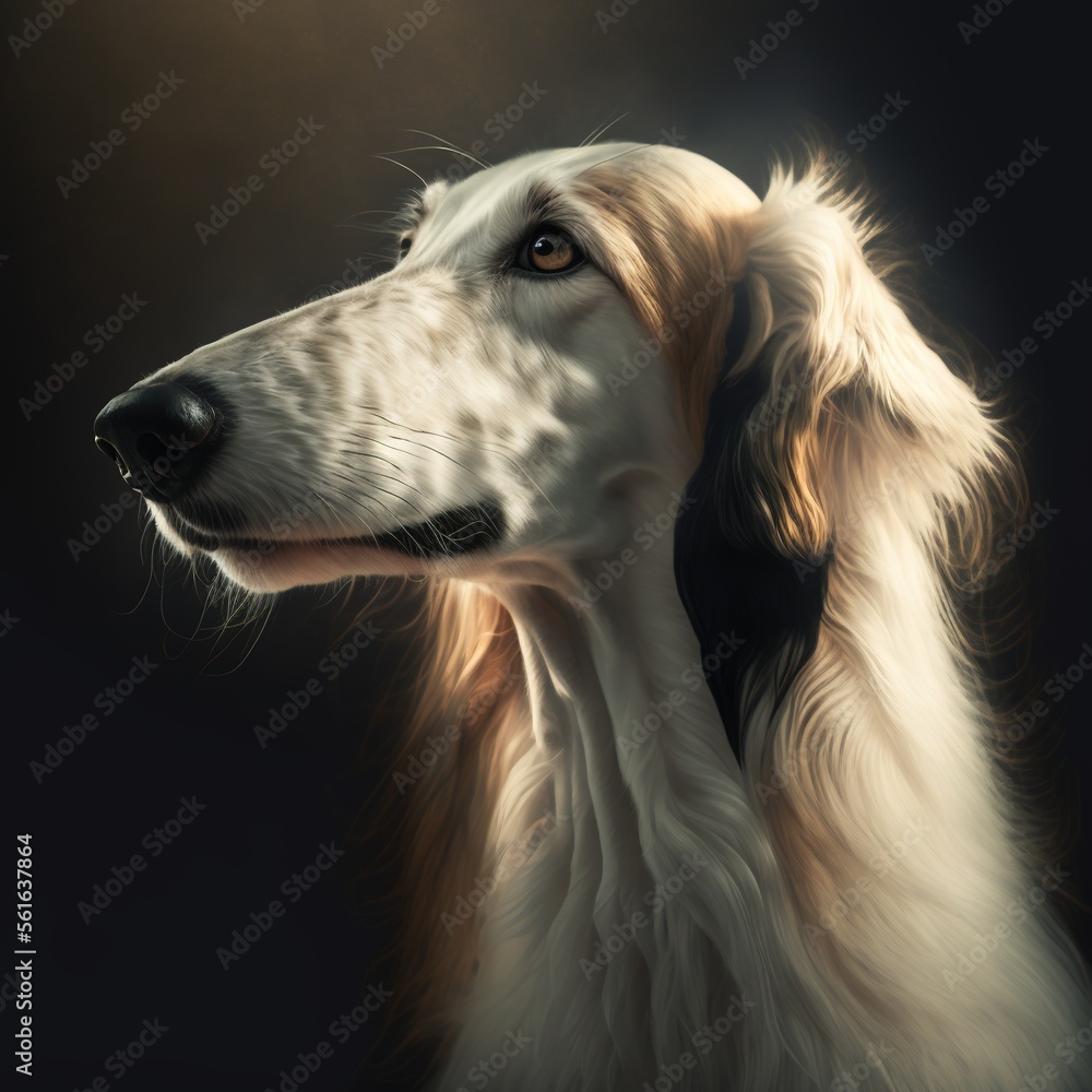 Borzoi dog portrait, long nose dog, let me do it for you meme, long dog ...