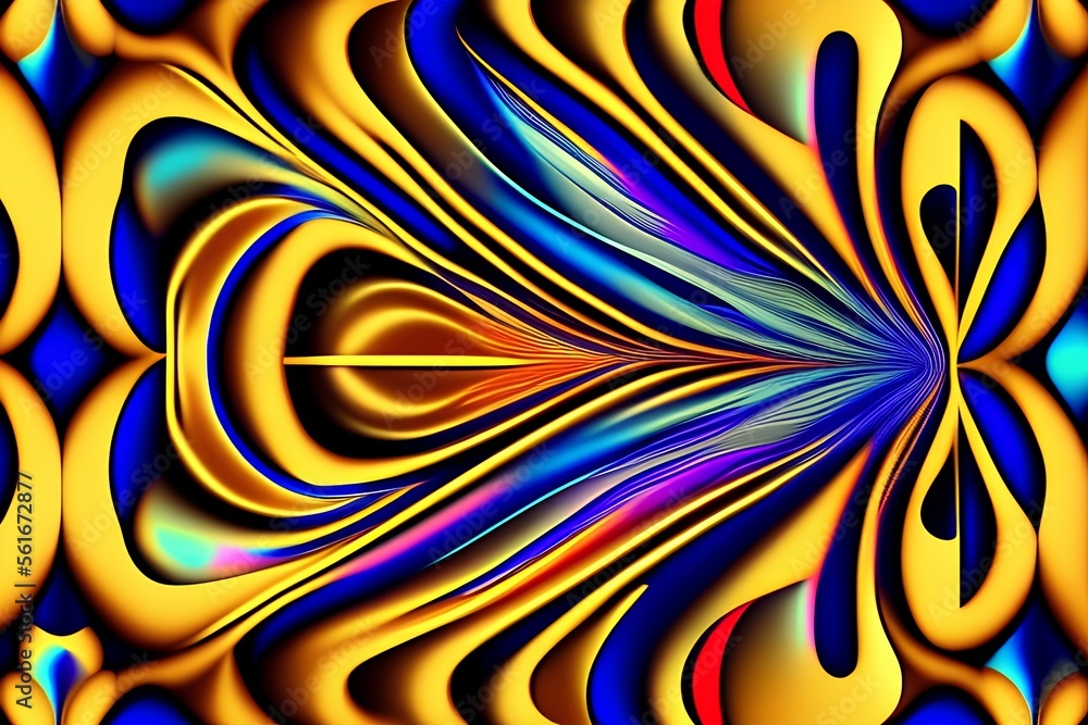 Generative AI-generated Optical Illusion Art Composition Stock ...