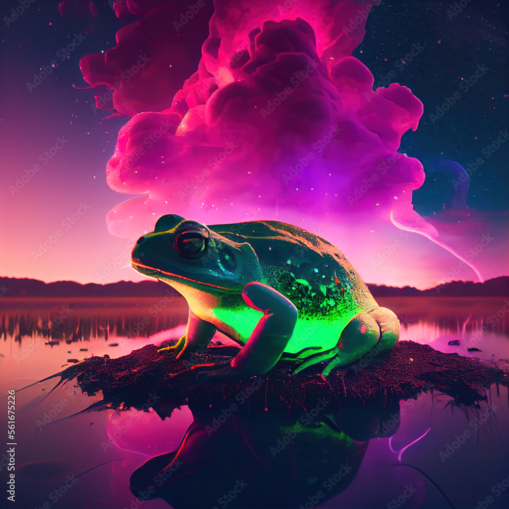Neon Water Frogs