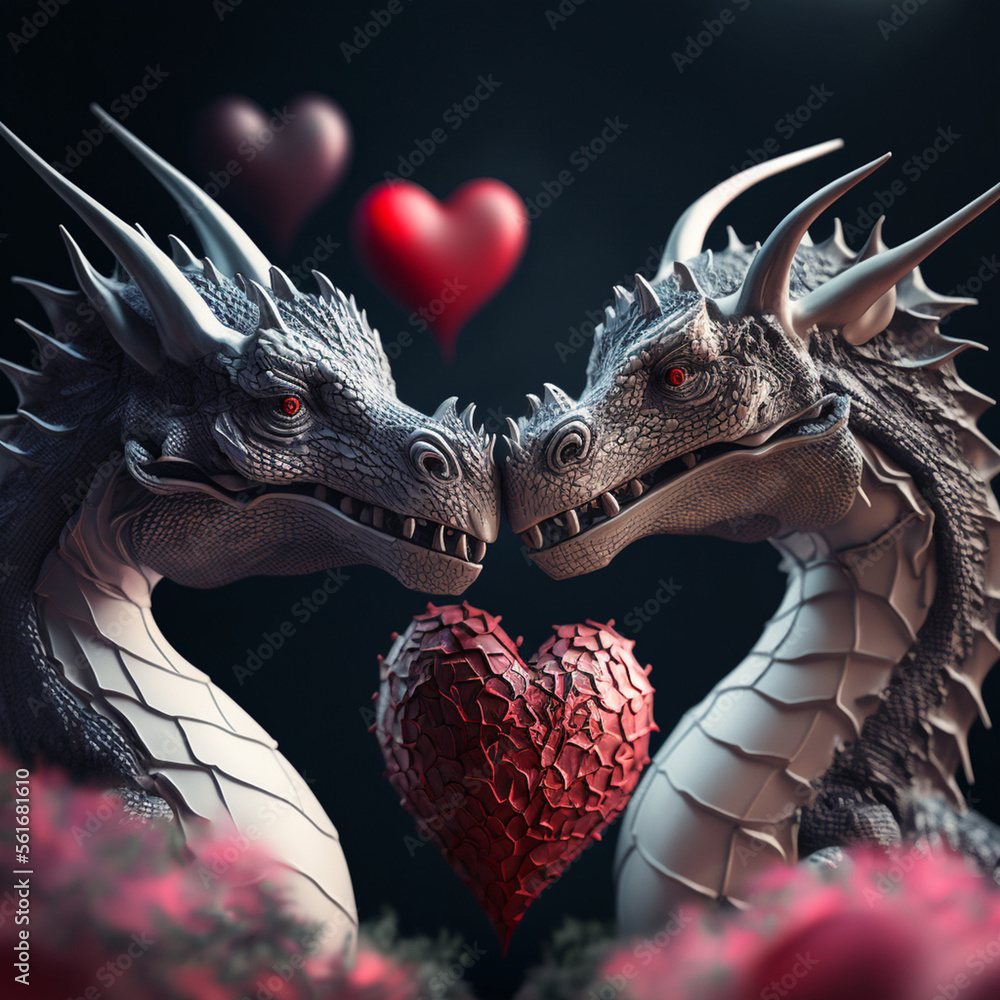 Two Dragons In Love