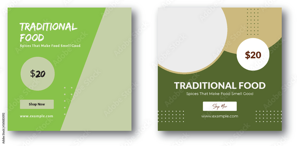 Food culinary Promotion template with photo. Social Media Post. social ...
