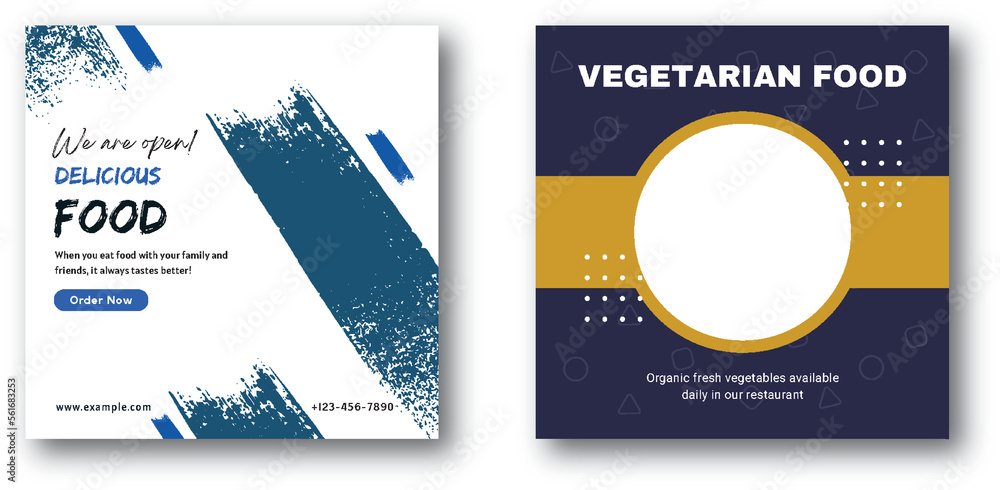 Food culinary Promotion template with photo. Social Media Post. social ...