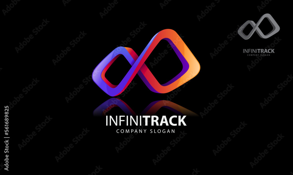 Infinity Track Vector Logo Template. This is a simple and effective ...