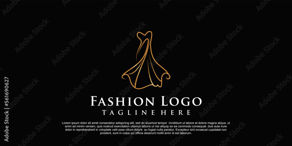 Boutique logo design simple concept Premium Vector Stock Vector | Adobe ...