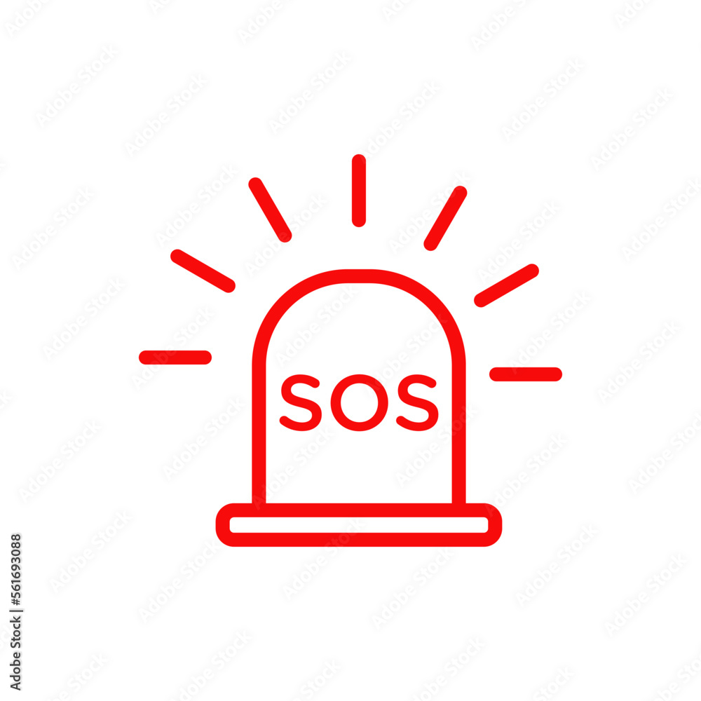 SOS icon vector logo design template Stock Vector | Adobe Stock