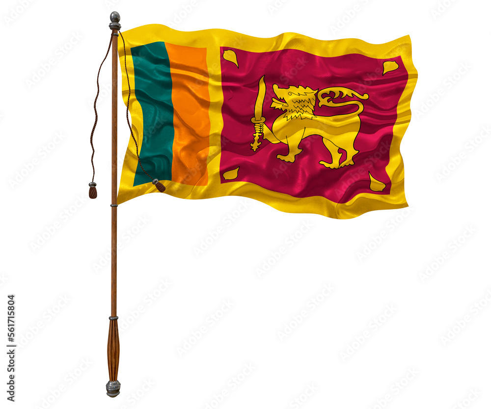 National flag of Sri Lanka. Background with flag of Sri Lanka Stock ...