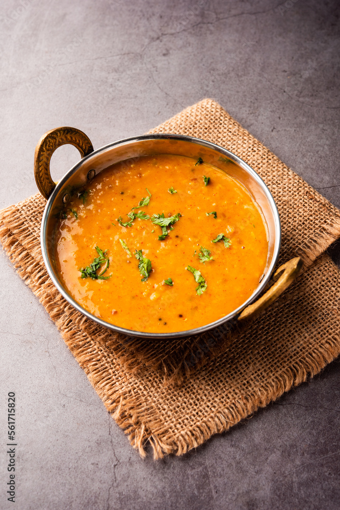 Khatti Dal is a food from India, a Hyderabadi cuisine, dal made using ...