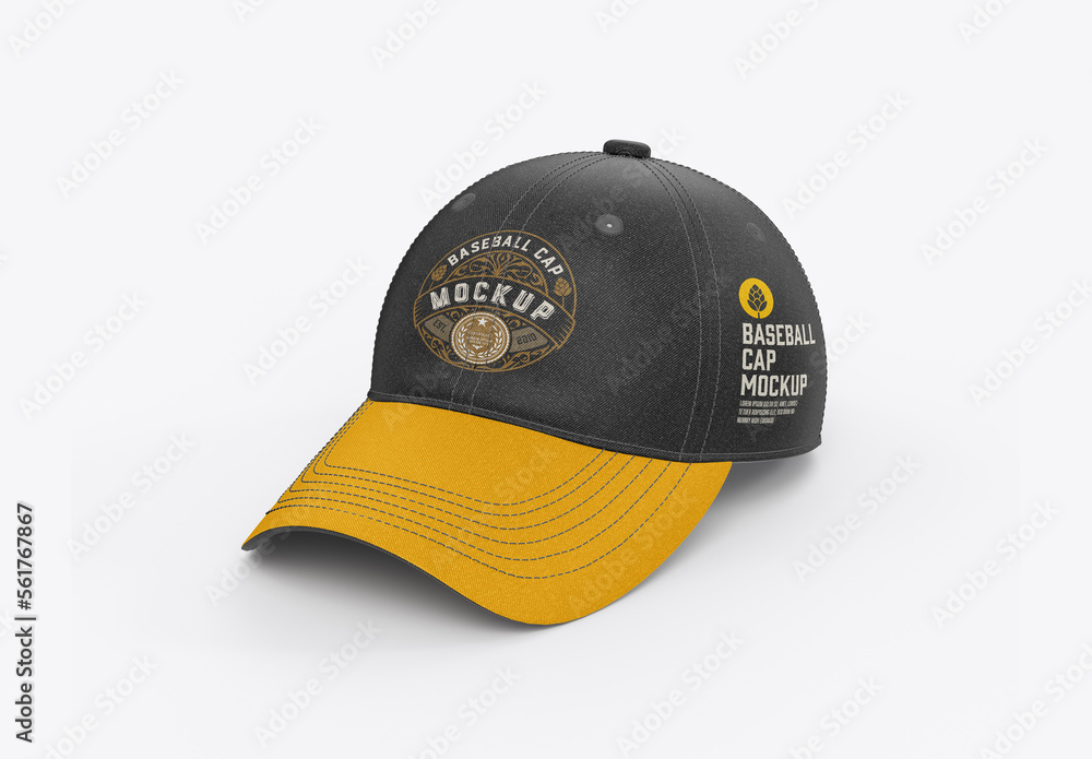 Baseball Cap Mockup Stock Template | Adobe Stock