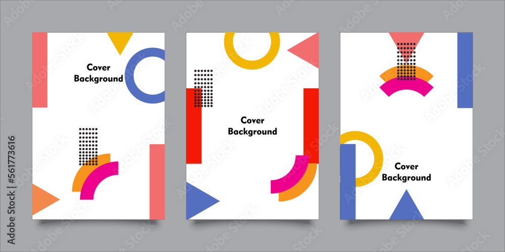 Cover with a minimalist design. Simple and cool geometric background ...