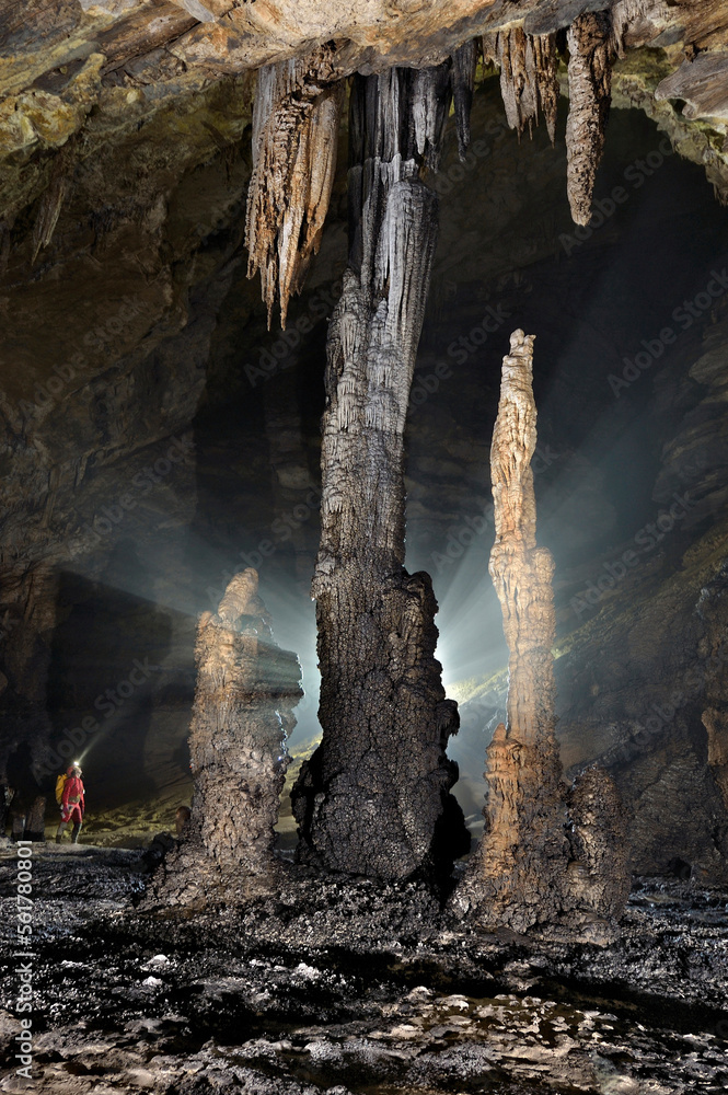 Fotografia do Stock: Caving Expedition to explore the caves of the ...