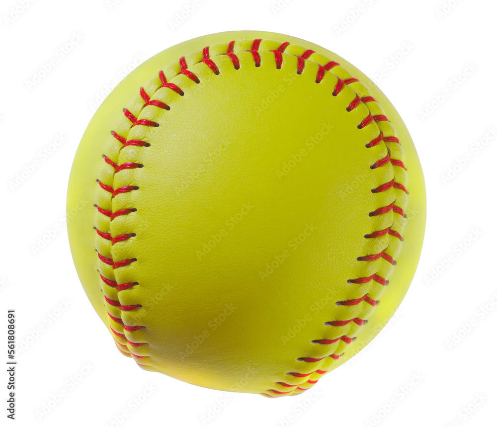 Softball on white background. PNG file. Stock Photo | Adobe Stock