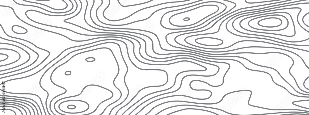 Abstract white topography background. Topographic contours map ...