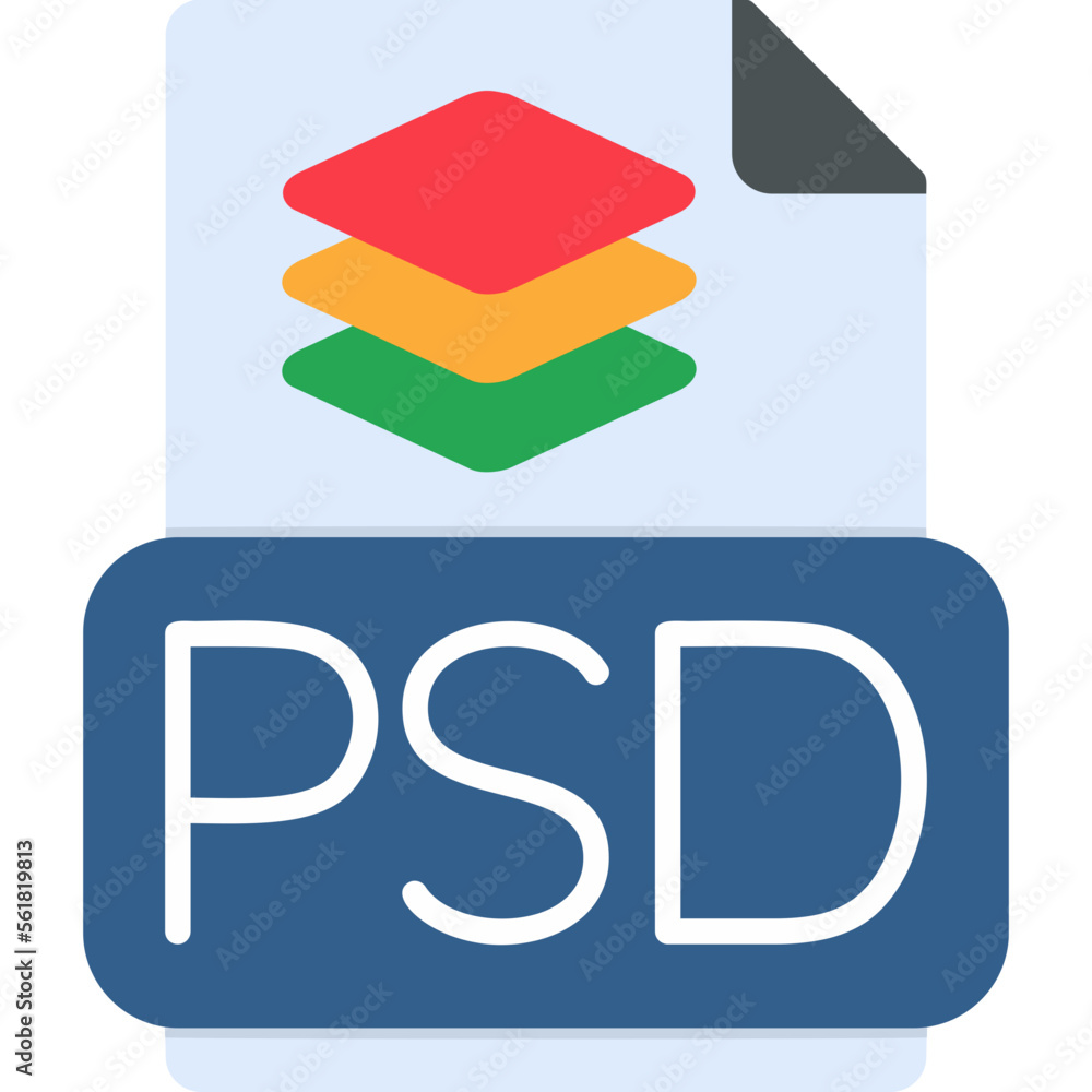 Psd File Icon Stock Vector | Adobe Stock