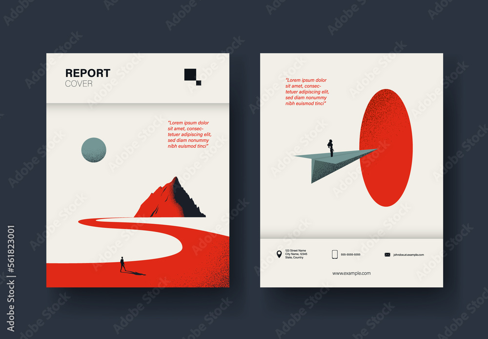 Business Direction and Mission Report Cover Template Stock Template ...