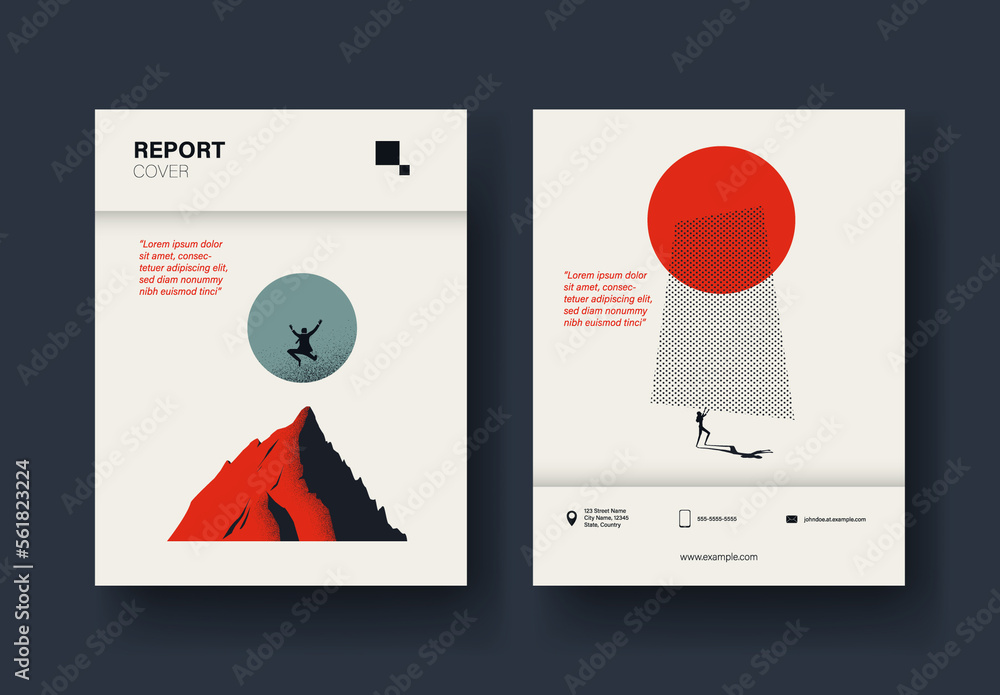 Business Challenge and Success Report Cover Template Stock Template ...