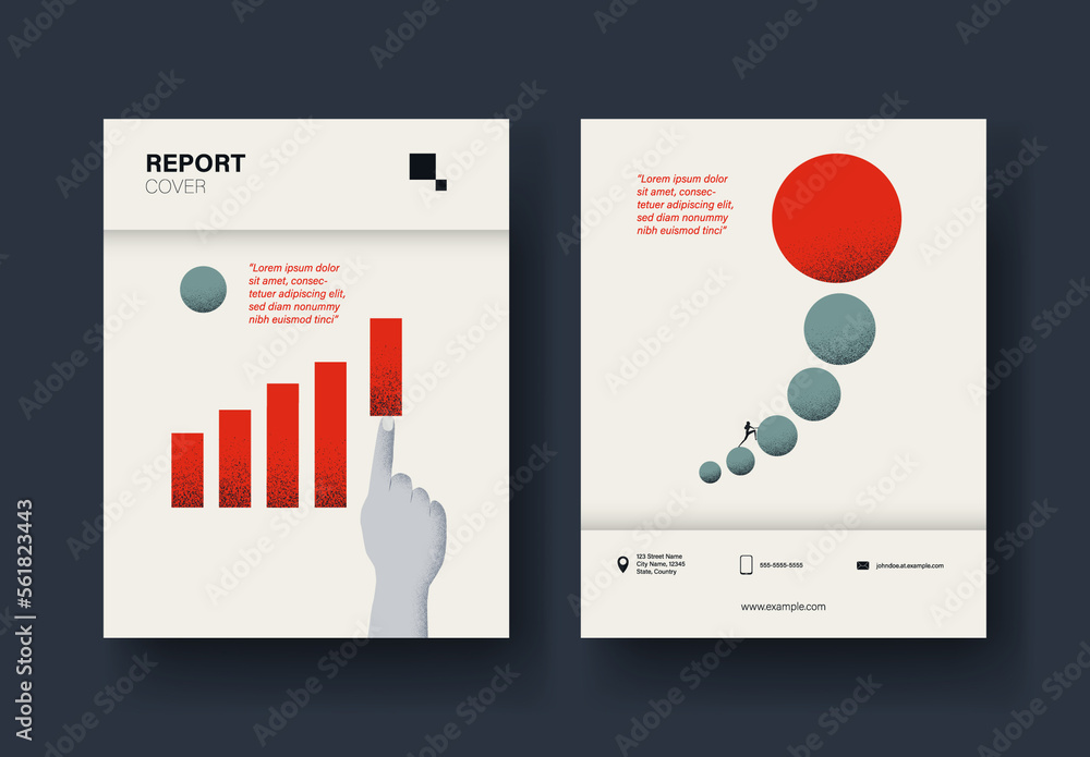 Business Growth Report Cover Template Stock Template | Adobe Stock