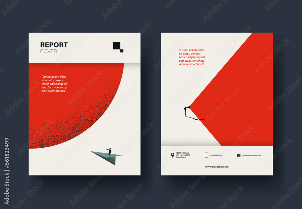 Business Mission Report Cover Template Stock Template | Adobe Stock