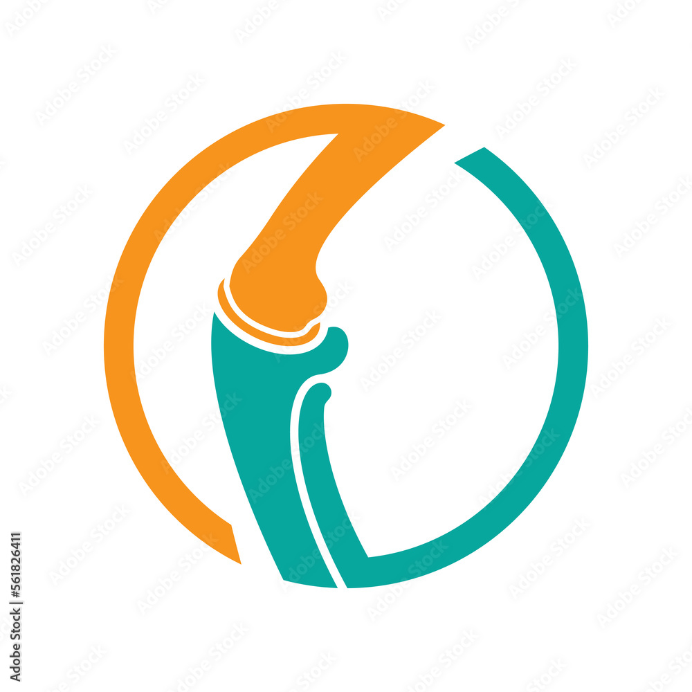 Joint bones vector logo design for orthopedic clinics Stock Vector ...