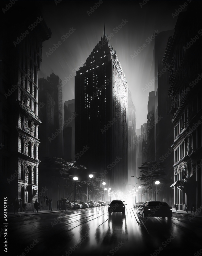 Noir Cityscape