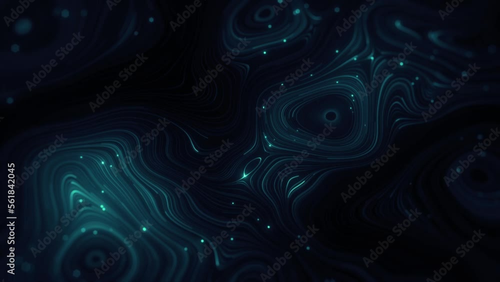 Abstract Digital Web Network And Flowing Data Lines/ 4k animation of an ...