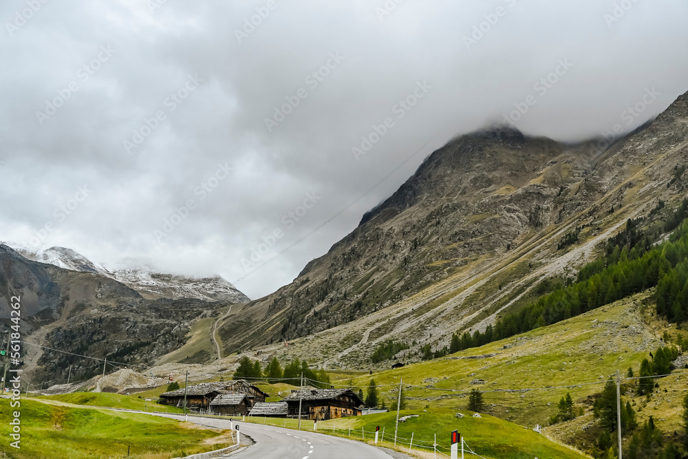 Foto Stock Schnalstal, Val Senale, Schnals, Bergtal, Bergstrasse ...