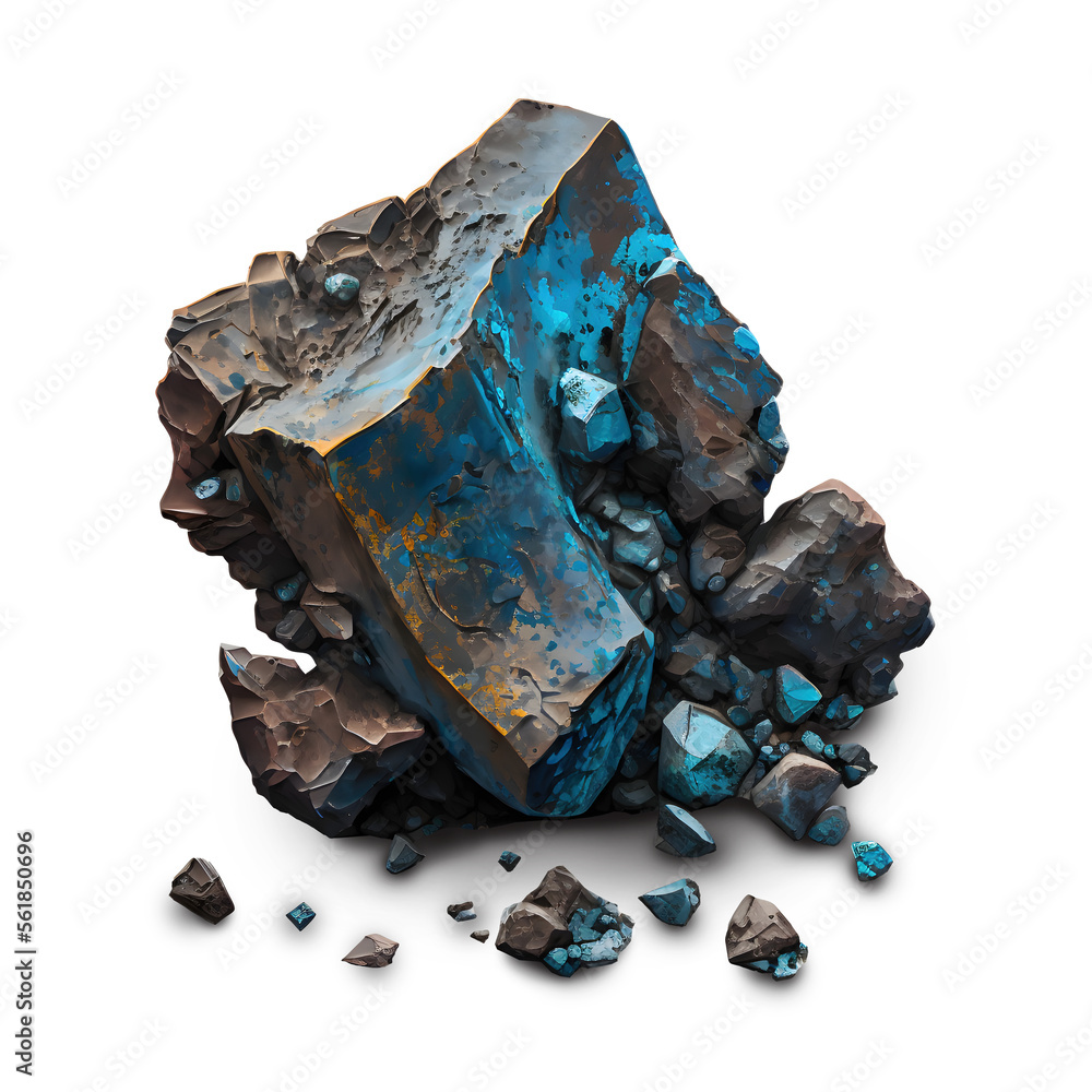 Crystal, stone, ore, mineral cluster PNG on transparent background ...