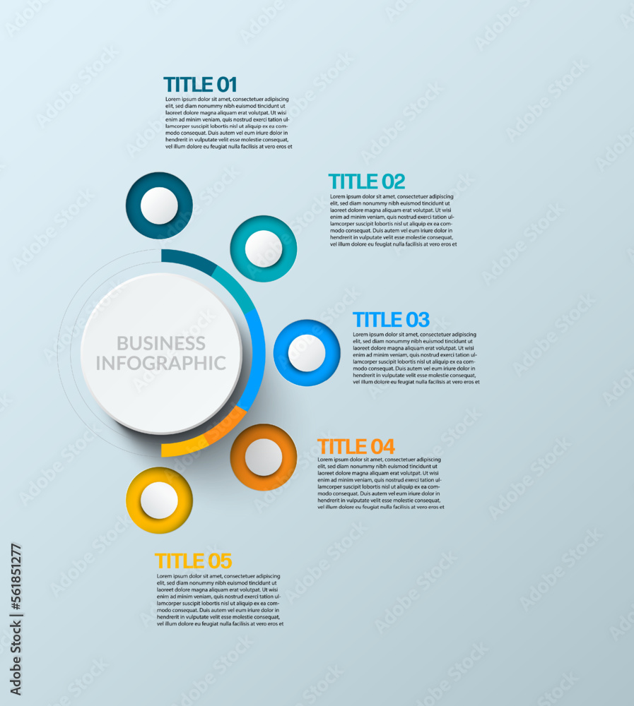 Business Infographic. Modern infographic template. Abstract diagram ...