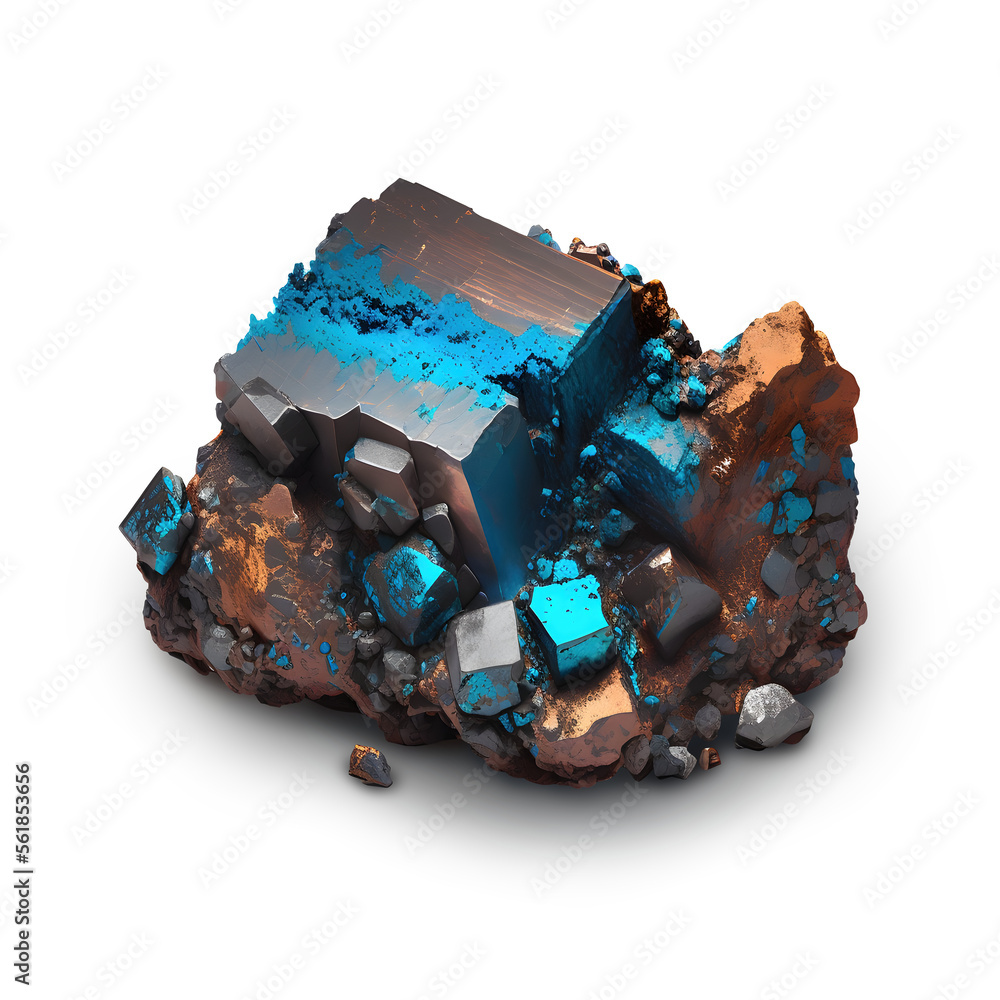Crystal, stone, ore, mineral cluster PNG on transparent background ...