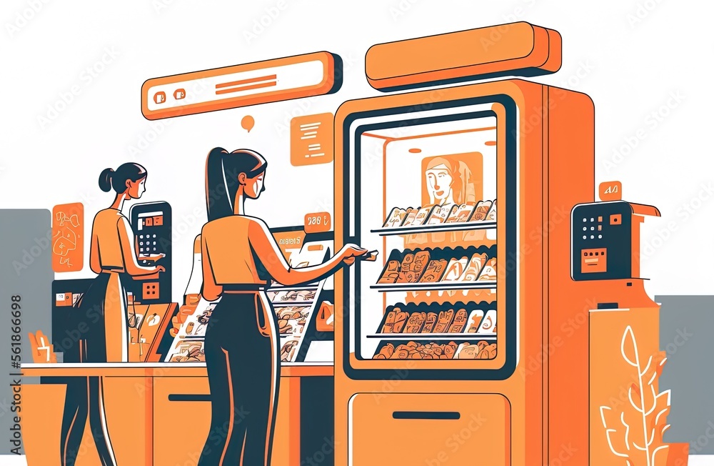 In supermarkets, customers utilize self-checkout to make their ...
